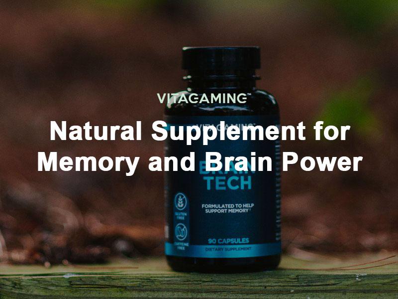 Natural Supplement for Memory and Brain Power | Brain Tech by Vitagaming